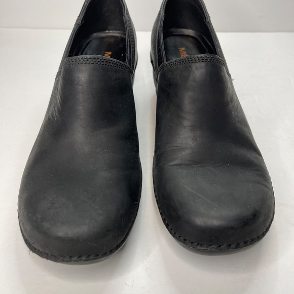 Merrell | Shoes | Merrell Womens Size 7 Black Emma Clog Slip On Nubuck ...